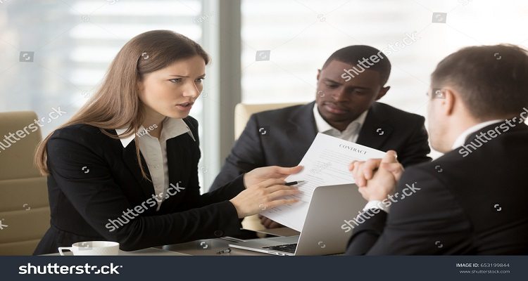 stock-photo-angry-dissatisfied-businesswoman-holding-contract-arguing ...